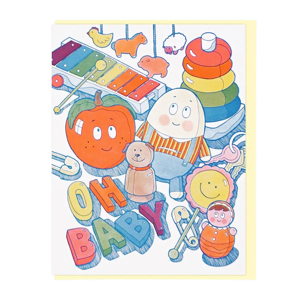 Oh Baby Greeting Card – Ruby Clay Company