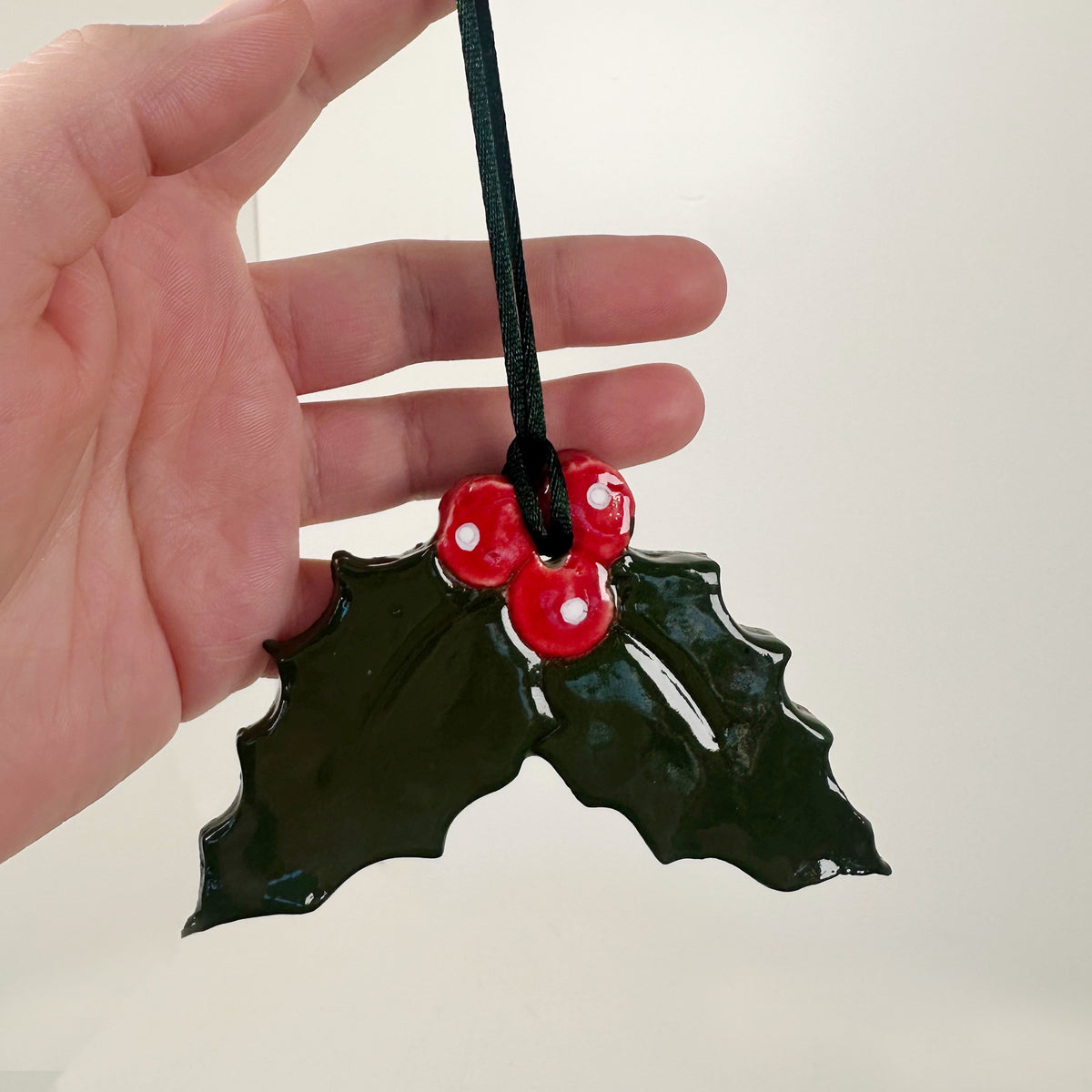 Ceramic Mistletoe Ornament | Lisa Goldfarb – Ruby Clay Company
