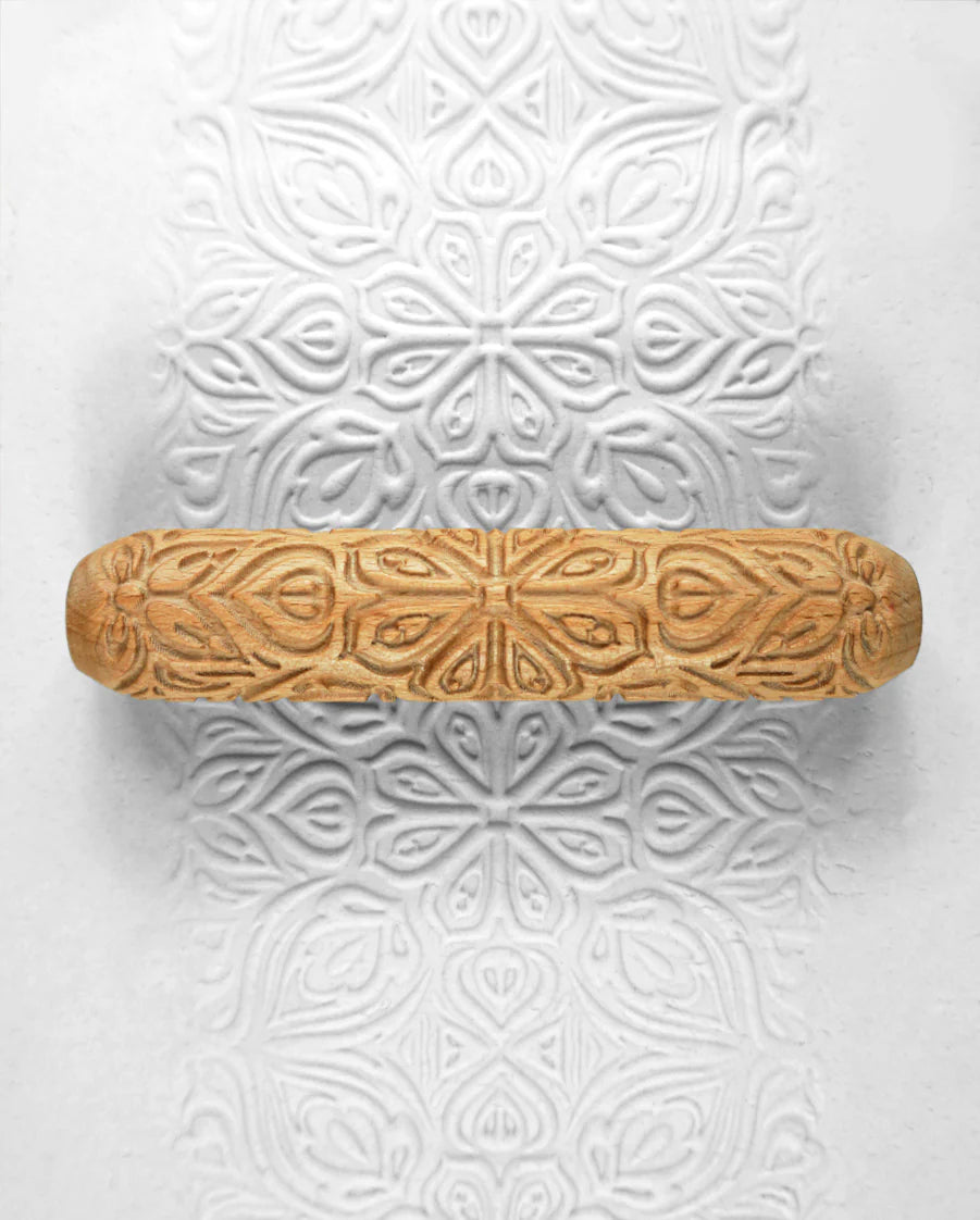Mandela Flower Texture Roller – Ruby Clay Company