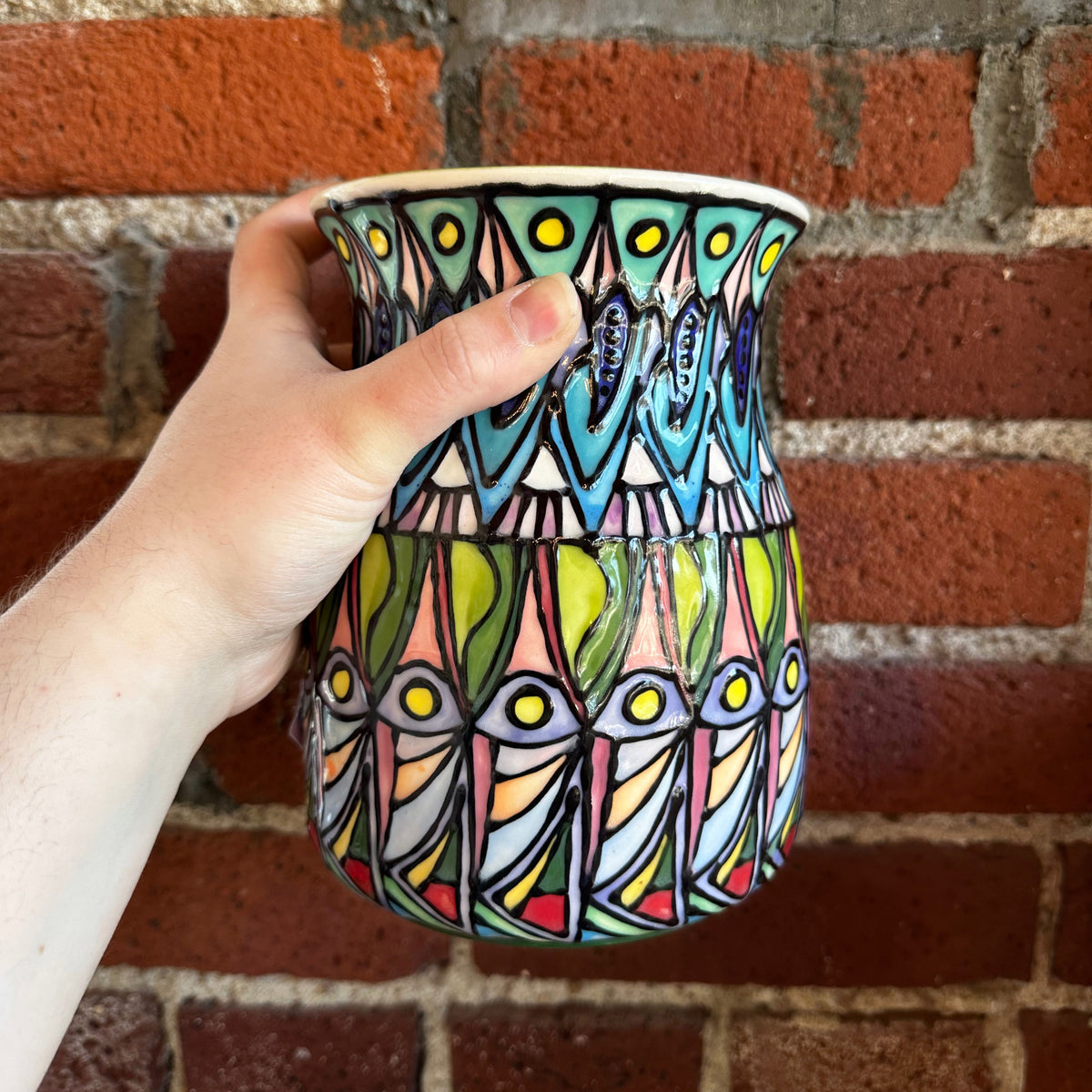 Stained Glass Vase | Once & Future Things – Ruby Clay Company