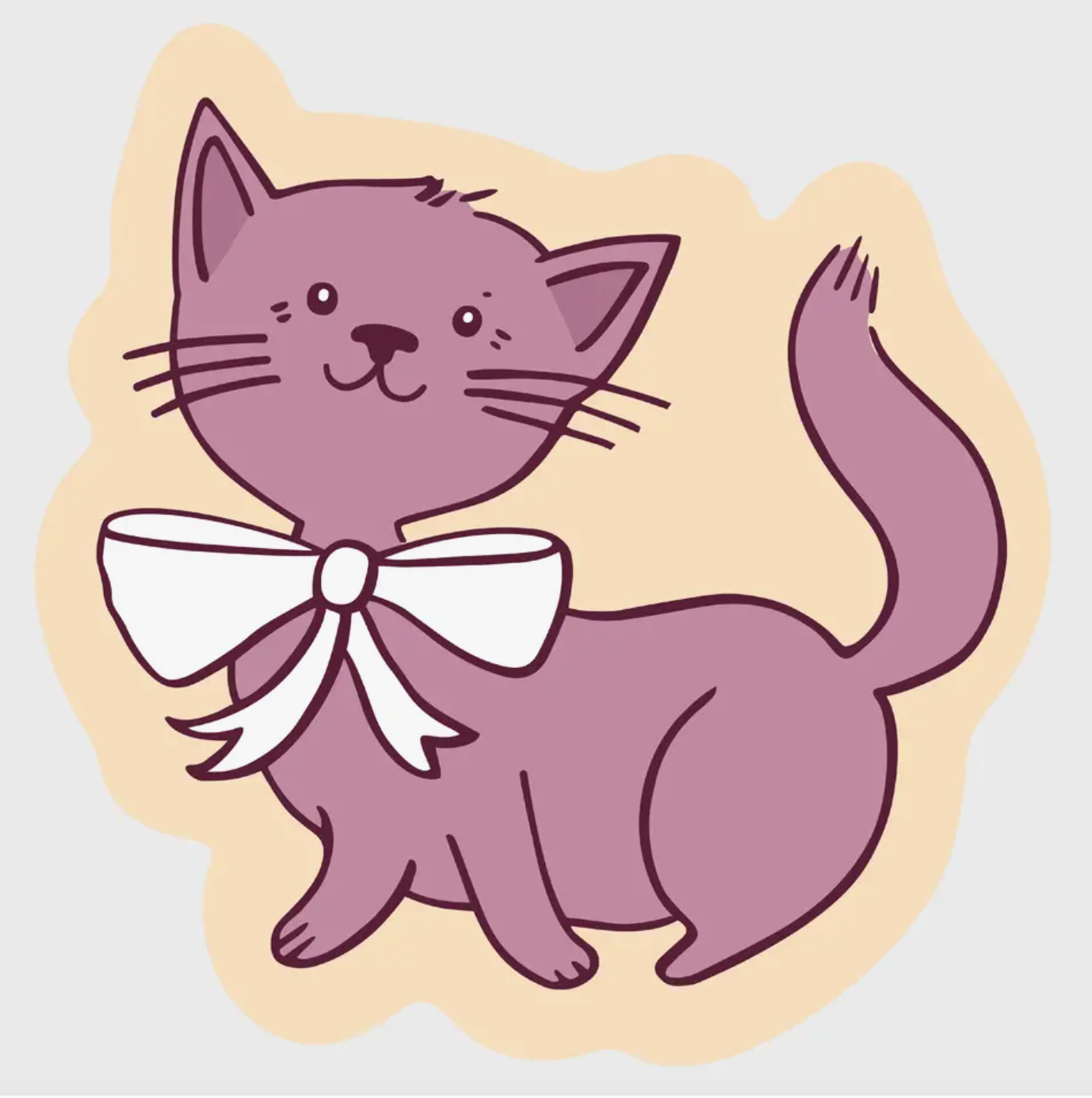 Kitty Sticker – Ruby Clay Company