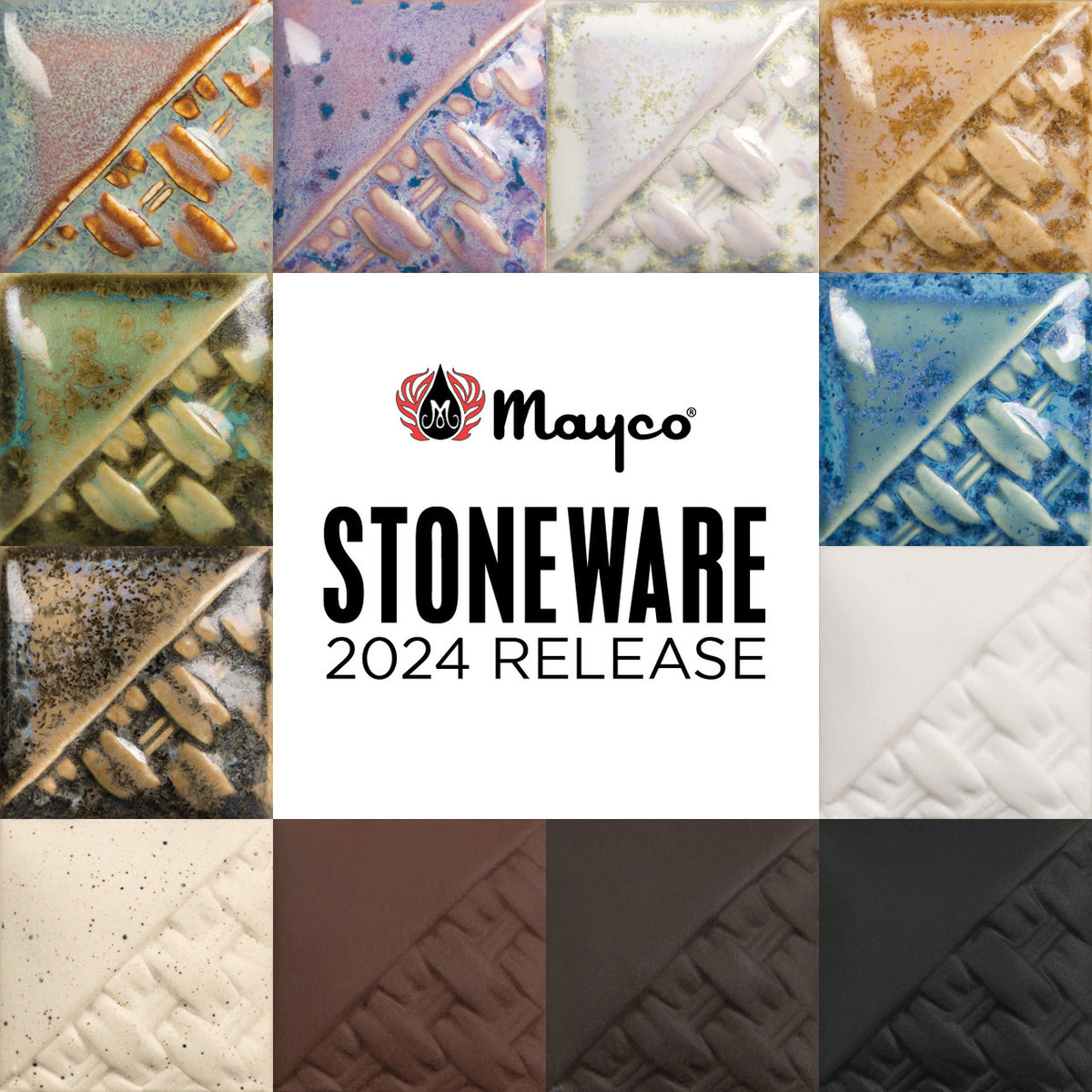 Mayco 2024 Stoneware Sample Kit – Ruby Clay Company
