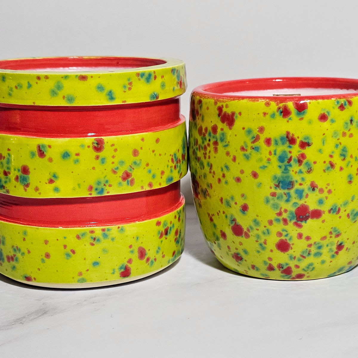 Macintosh Apple Hand Thrown Candle | Made from Muck – Ruby Clay Company