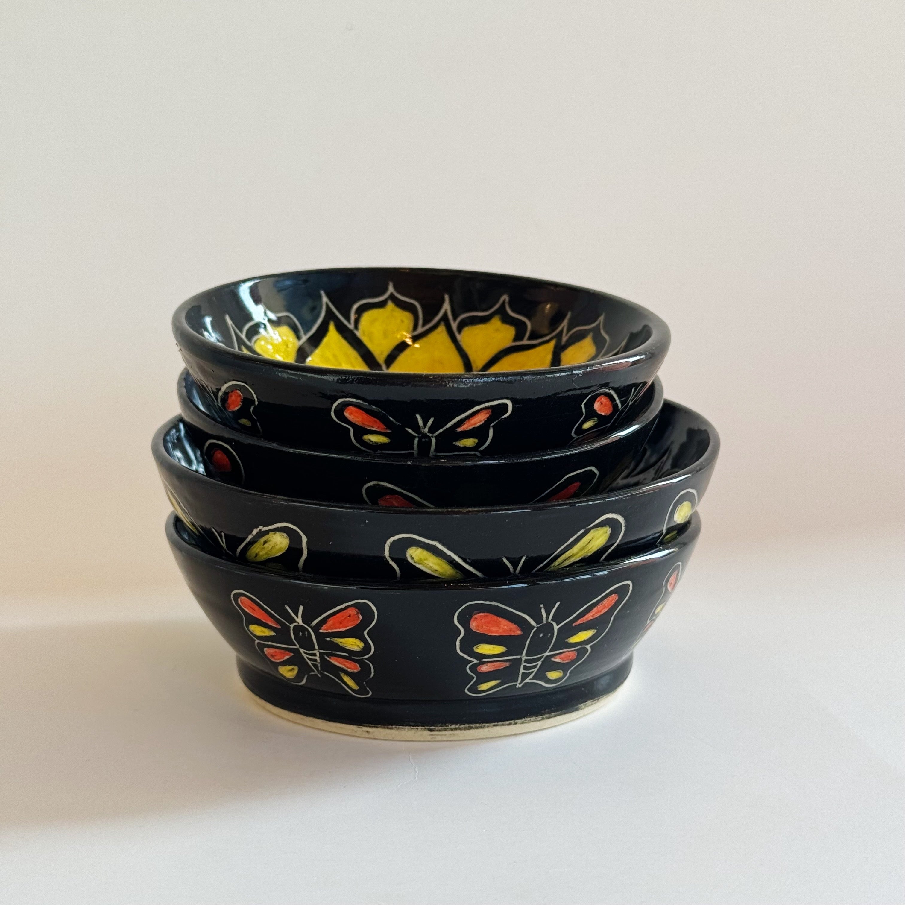 Small Butterfly Bowls | Cindy Walker Davidson – Ruby Clay Company