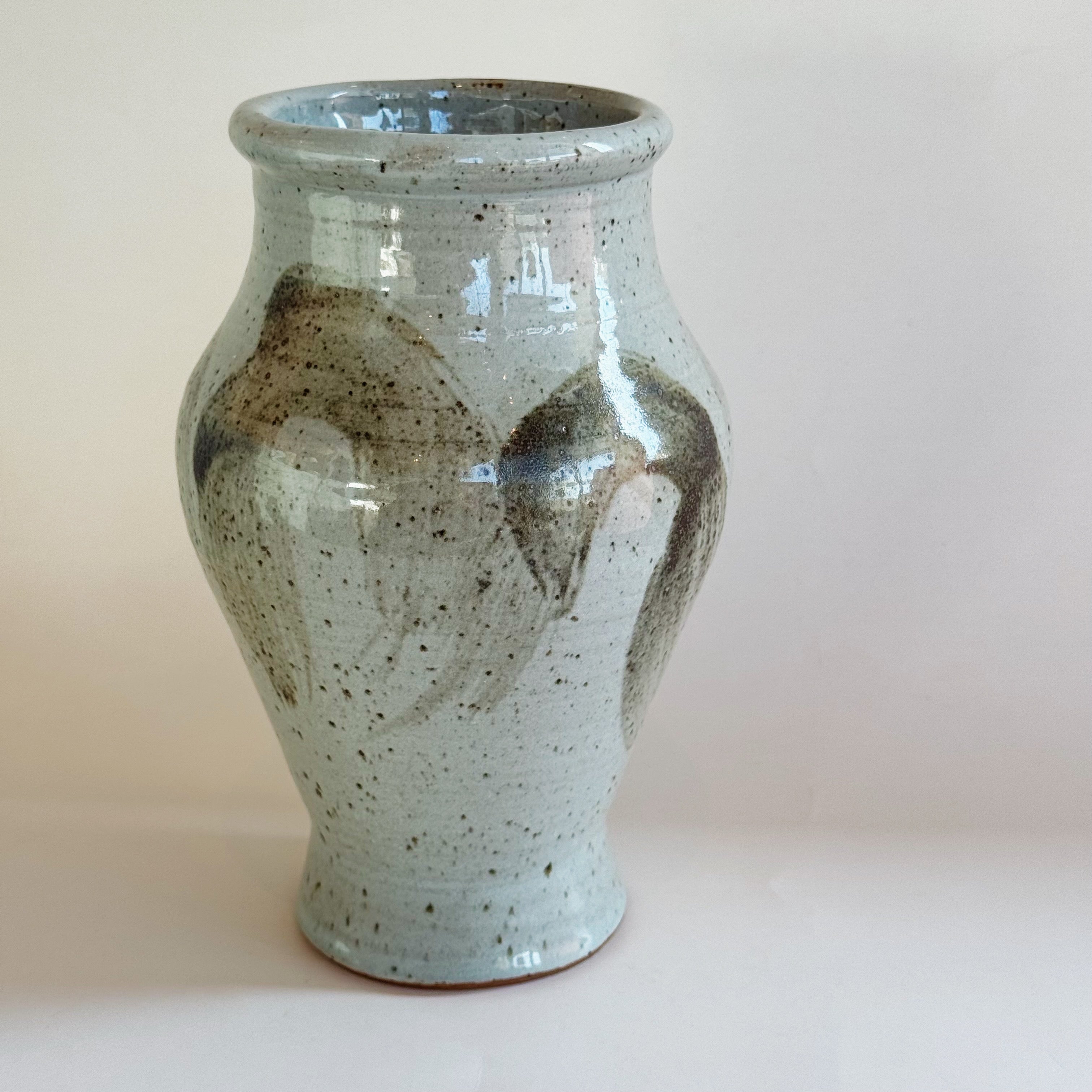 Gray Brushstroke Vase | Panther Pots by Joseph Clayton – Ruby Clay Company