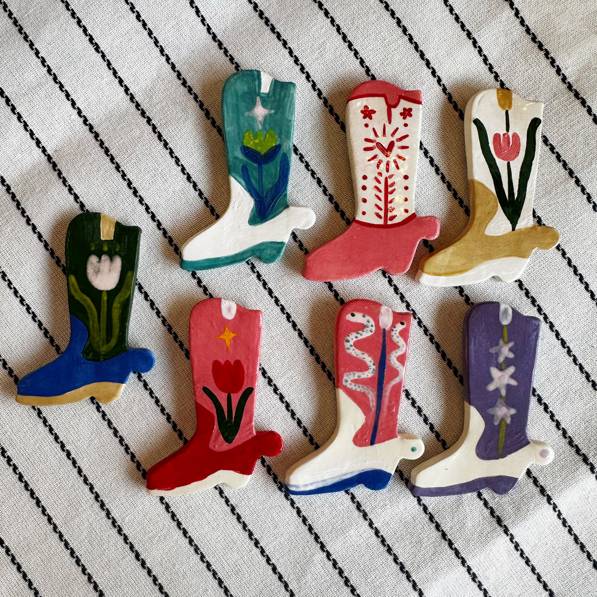 Cowboy Boot Magnets | Madeleine Schmidt – Ruby Clay Company