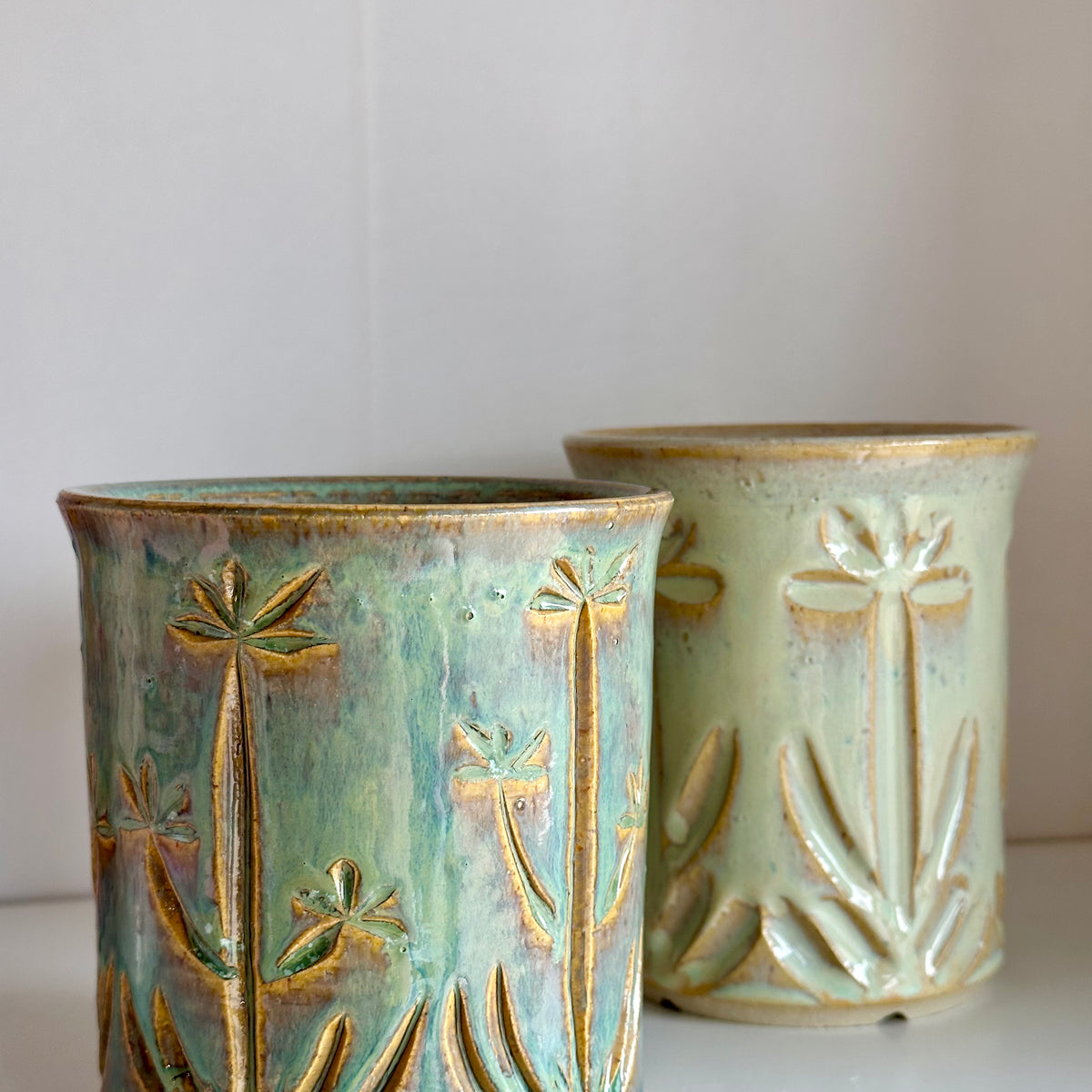 Carved Planter | Danny Aguirre – Ruby Clay Company