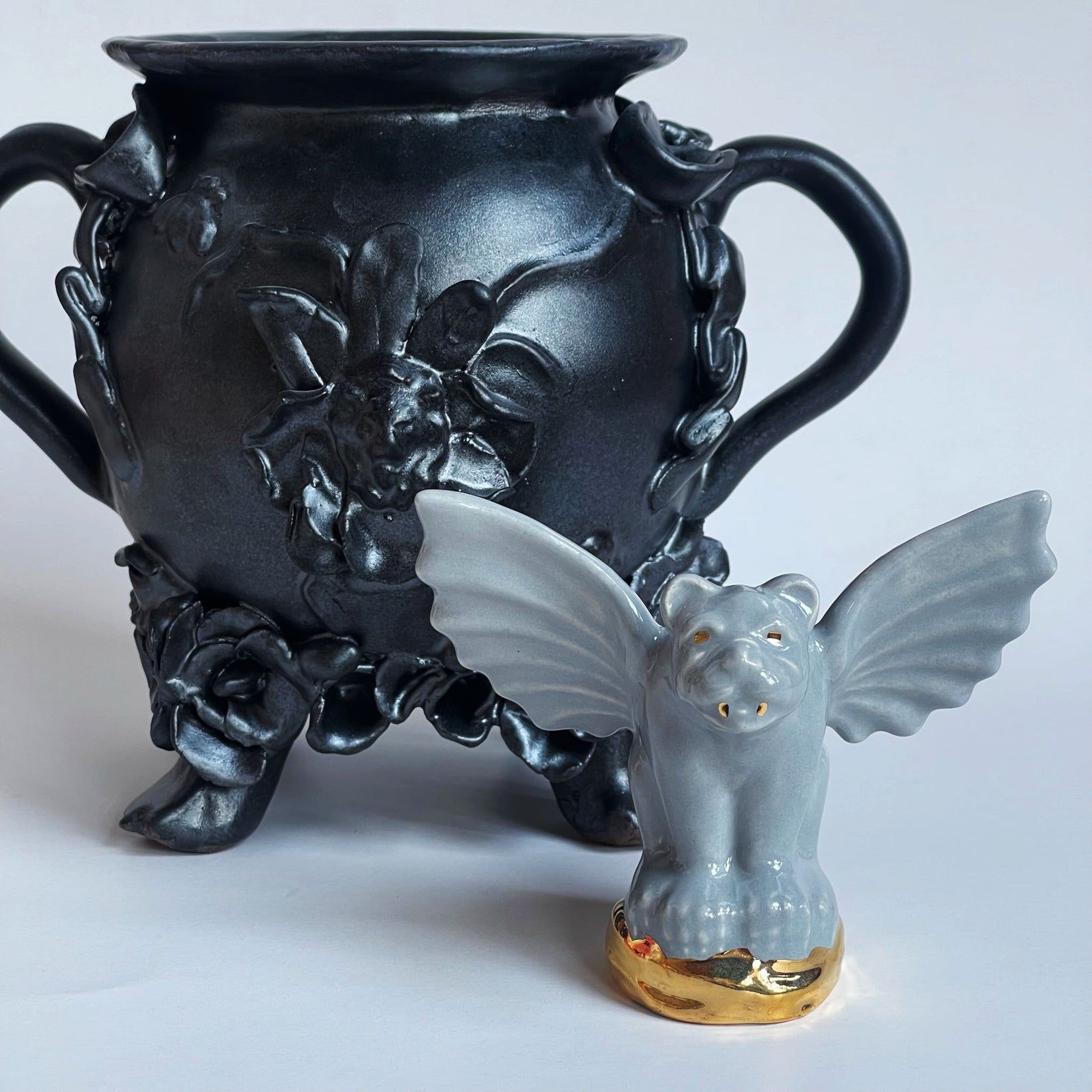 Gargoyle Statuette- Neutral Colorway – Ruby Clay Company