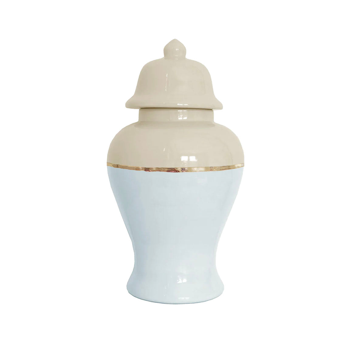 Two Tone Color Block Ginger Jar- The Blues – Ruby Clay Company