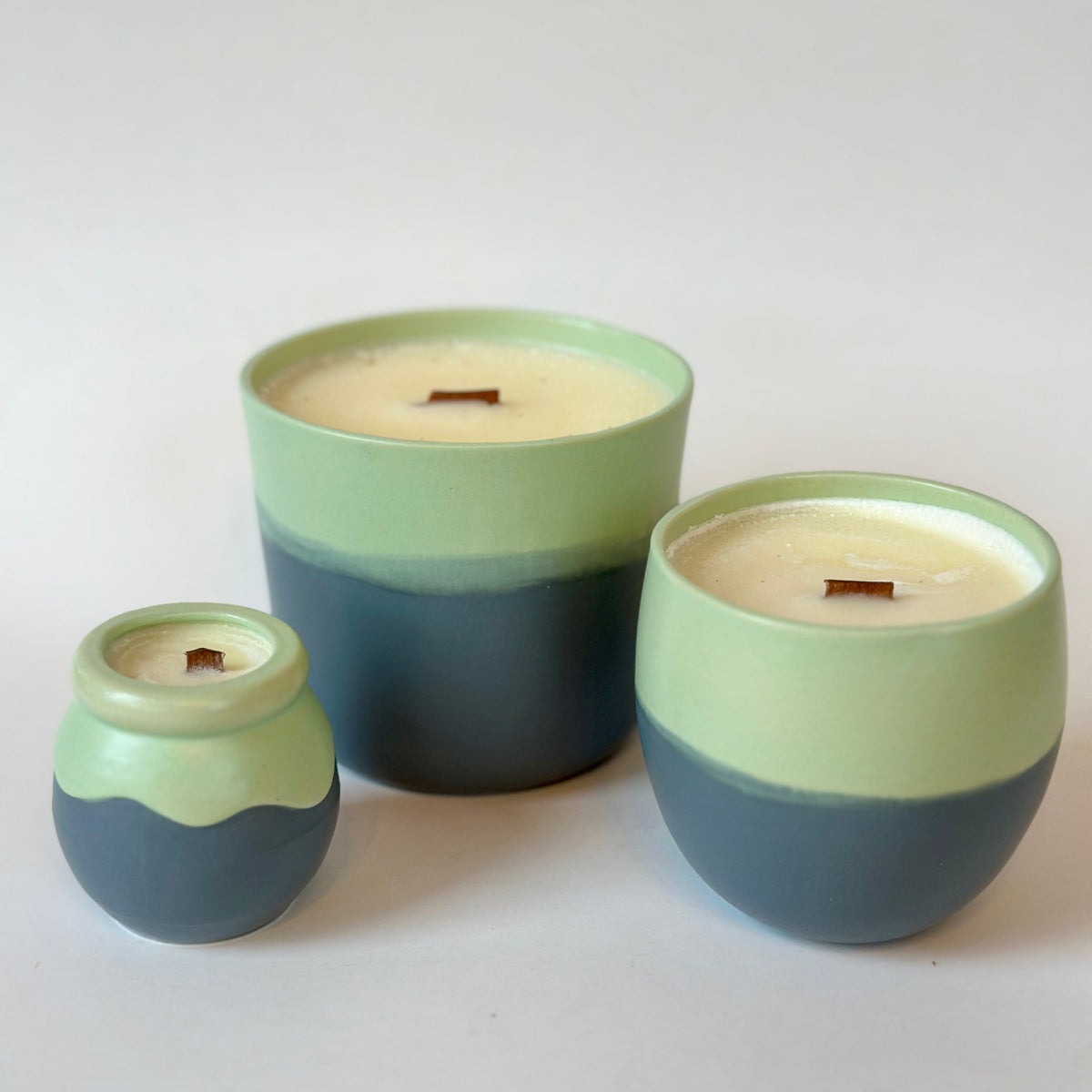 Hand Painted Tumbler Sugared Spruce Candle | Made from Muck – Ruby Clay ...