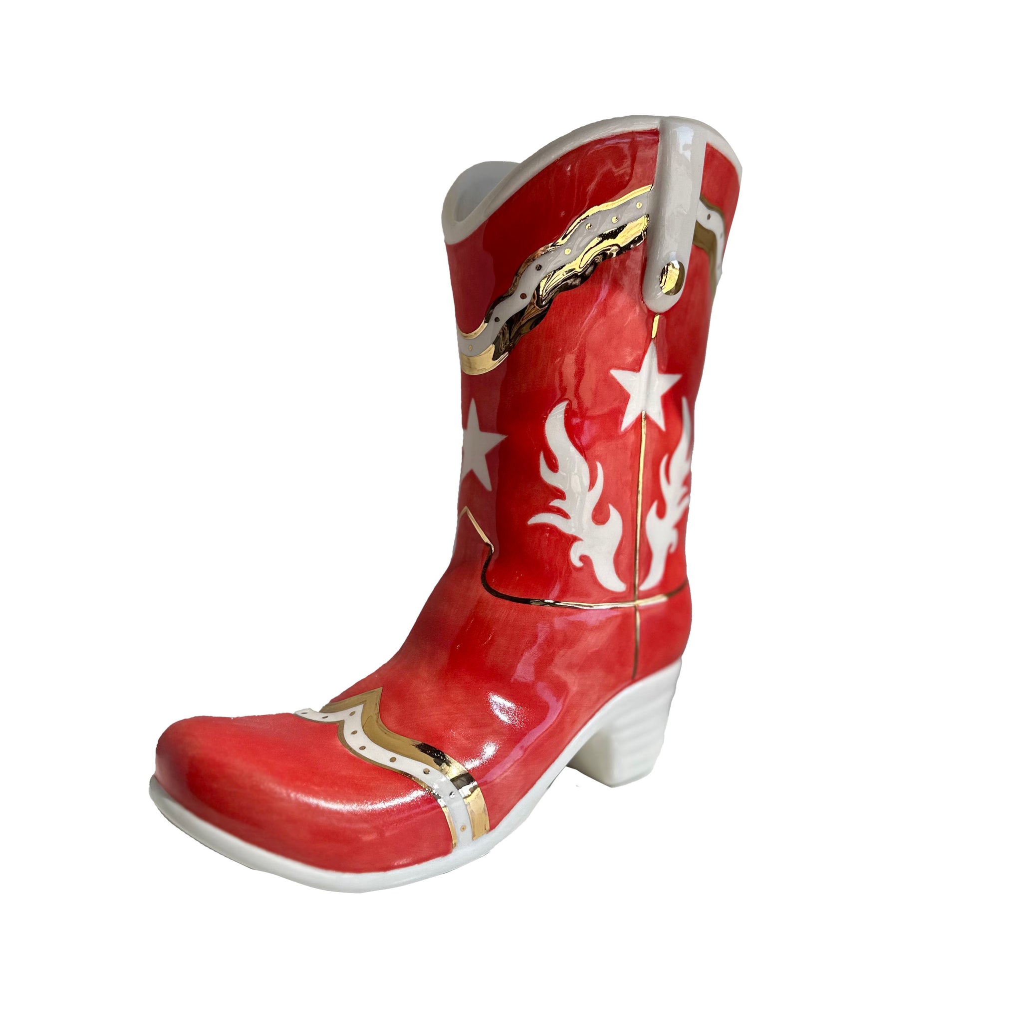 Single Tone Cowboy Boot Vase – Ruby Clay Company