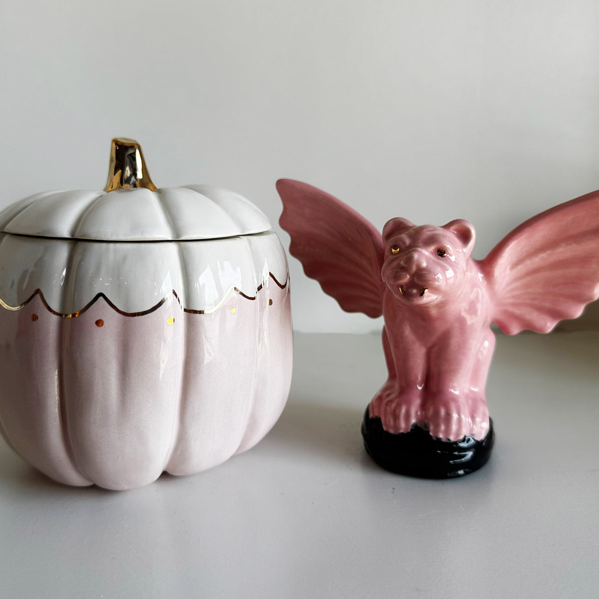 Gargoyle Statuette- Bright Colorway – Ruby Clay Company