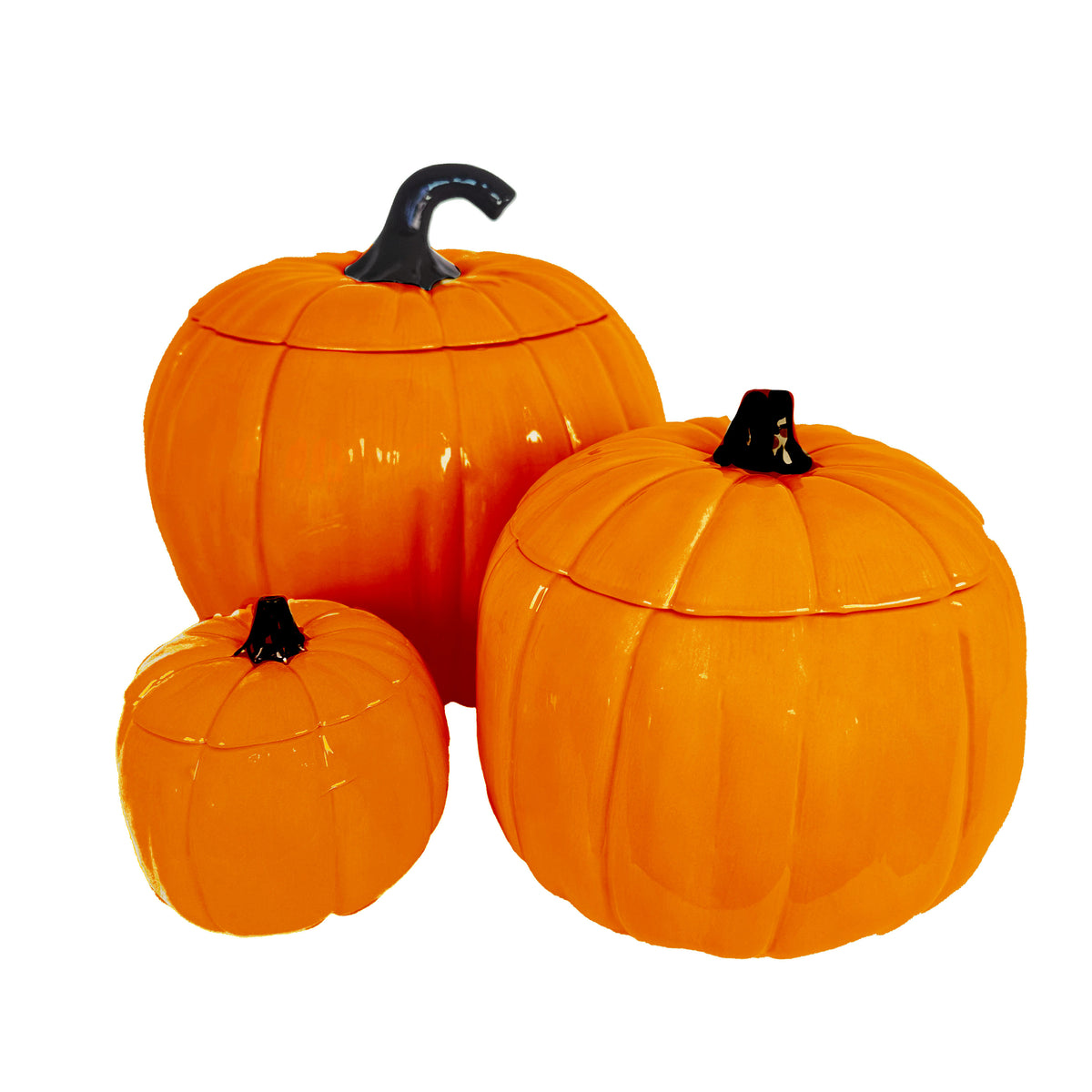 Solid Tiki Orange Pumpkin Jars – Ruby Clay Company