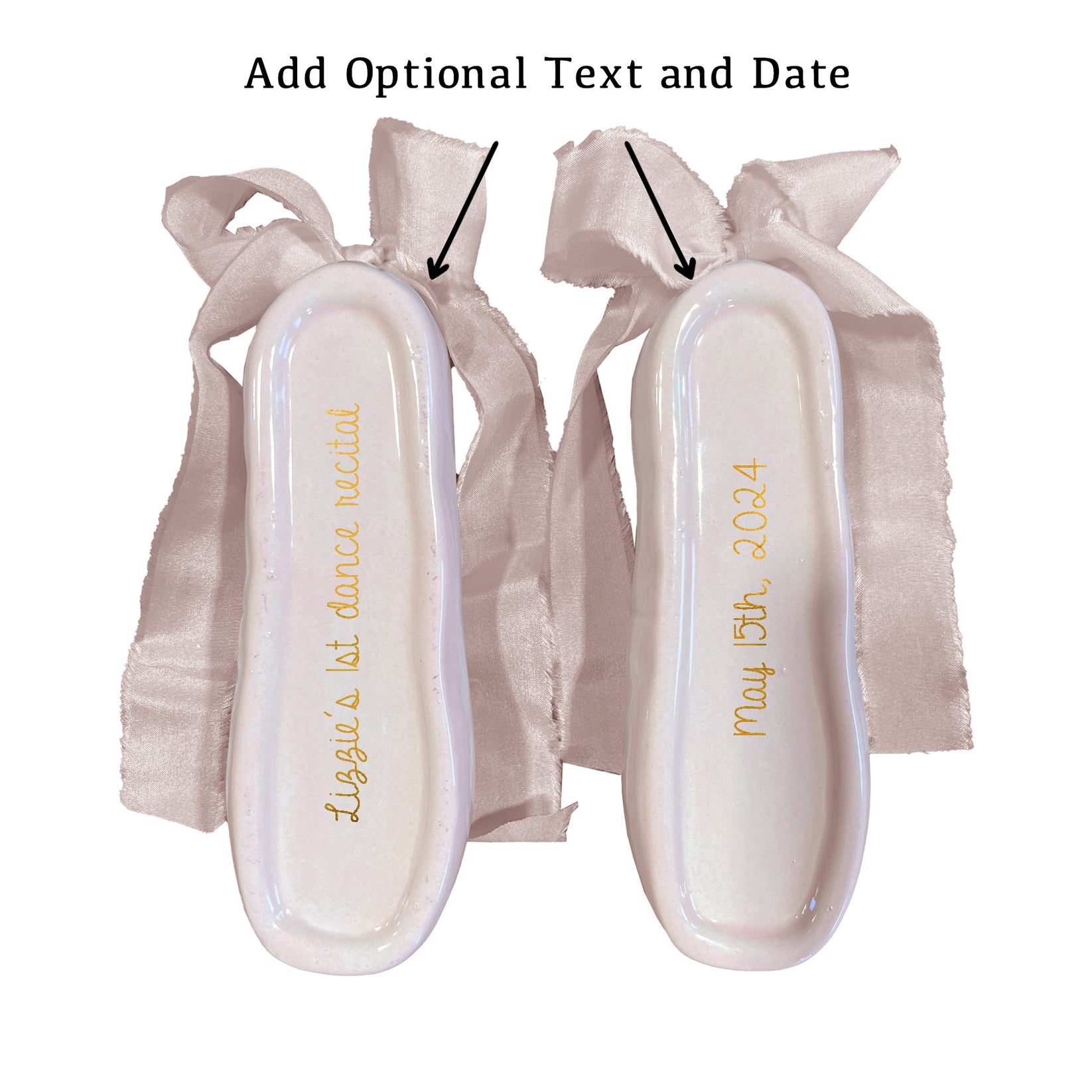 Monogrammed Ballet Slipper Set – Ruby Clay Company