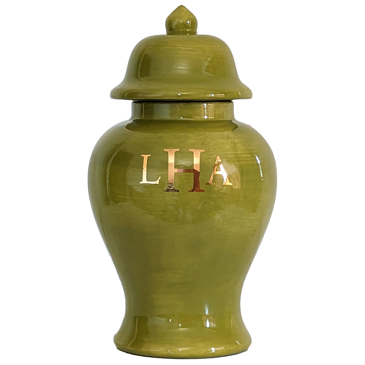 Classic Monogram Ginger Jars in Moss Green – Ruby Clay Company