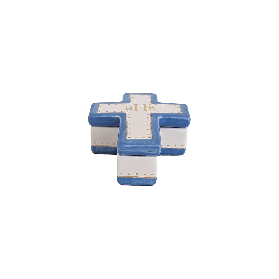 Monogrammed Cross Box – Ruby Clay Company