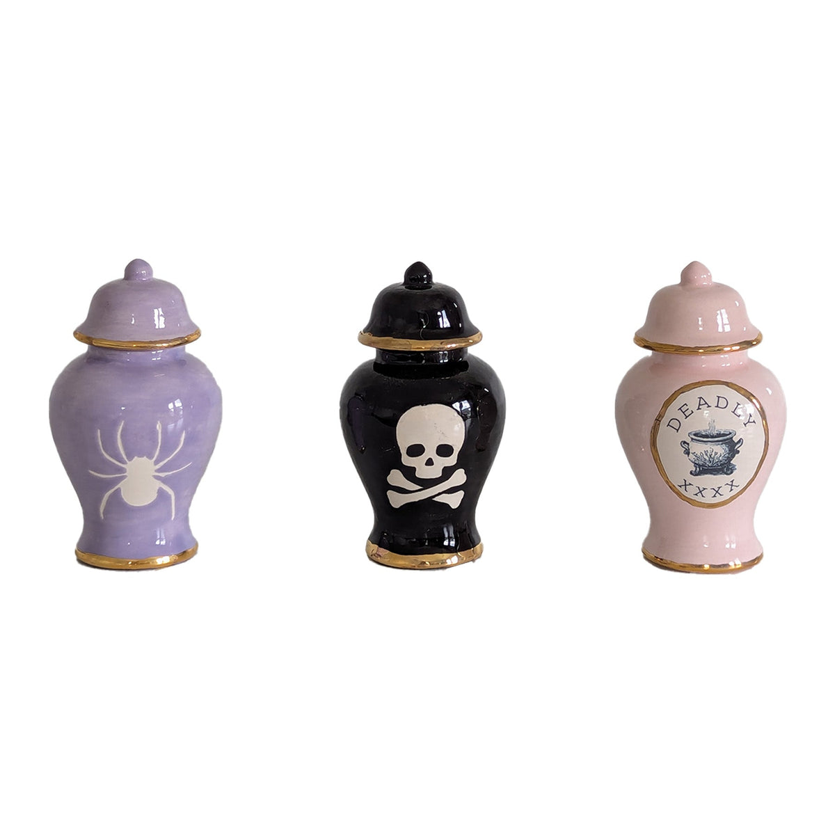 Mini Ginger Jars- Halloween Day Edition – Ruby Clay Company