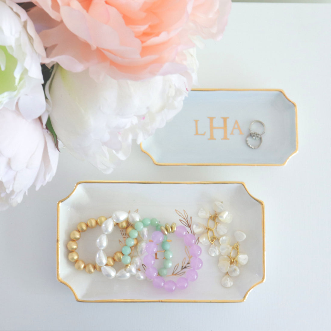 Classic Monogram Trays – Ruby Clay Company