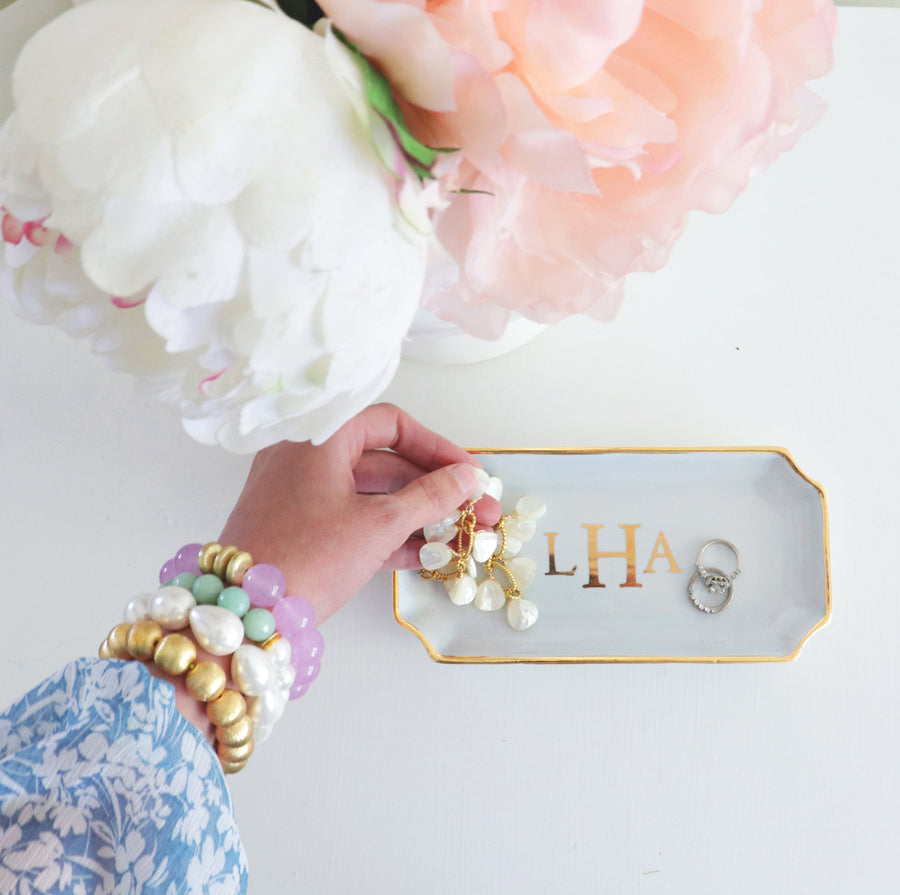 Classic Monogram Trays – Ruby Clay Company