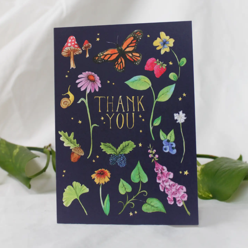 Forest Floor Thank You Card | Jillian Selene Art – Ruby Clay Company