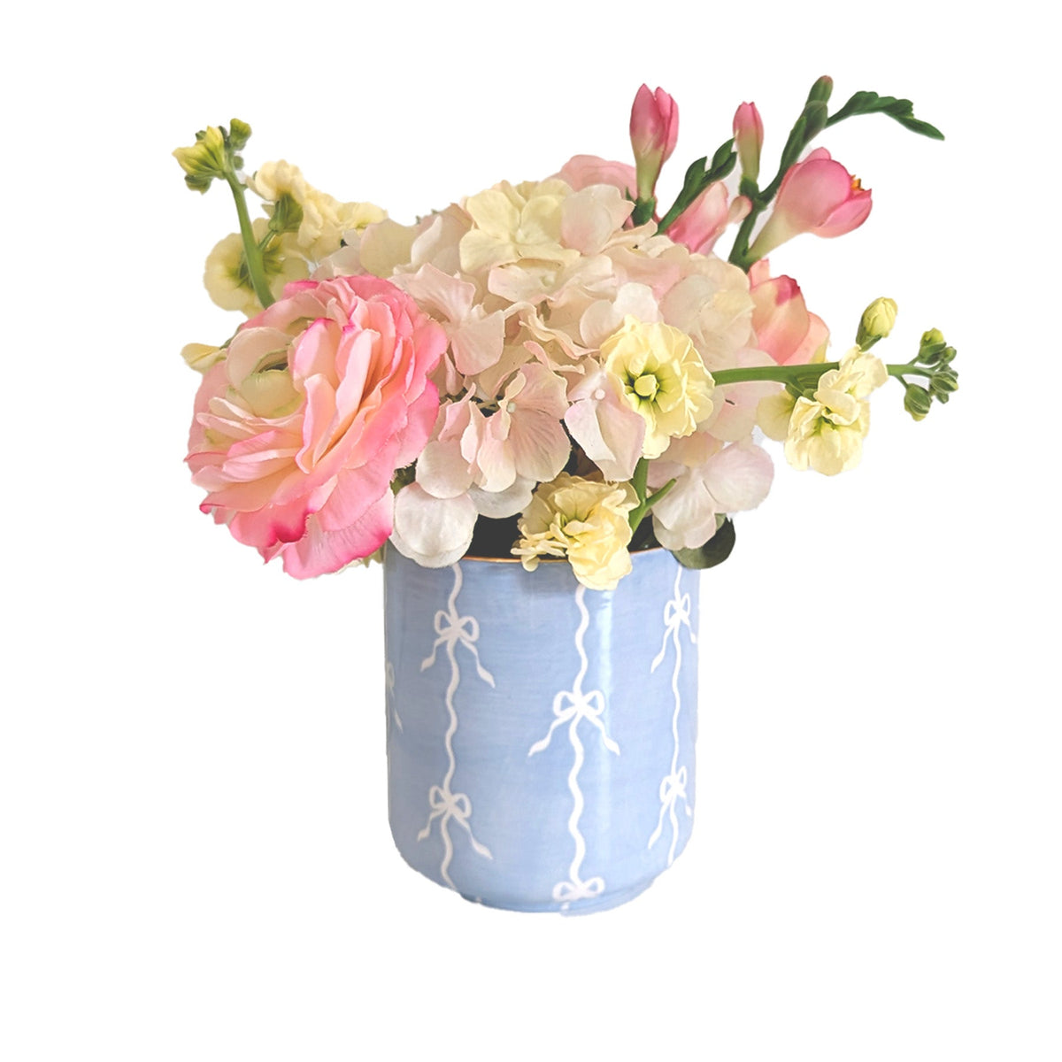 Bow Stripe Vase with 22K Gold Accent – Ruby Clay Company