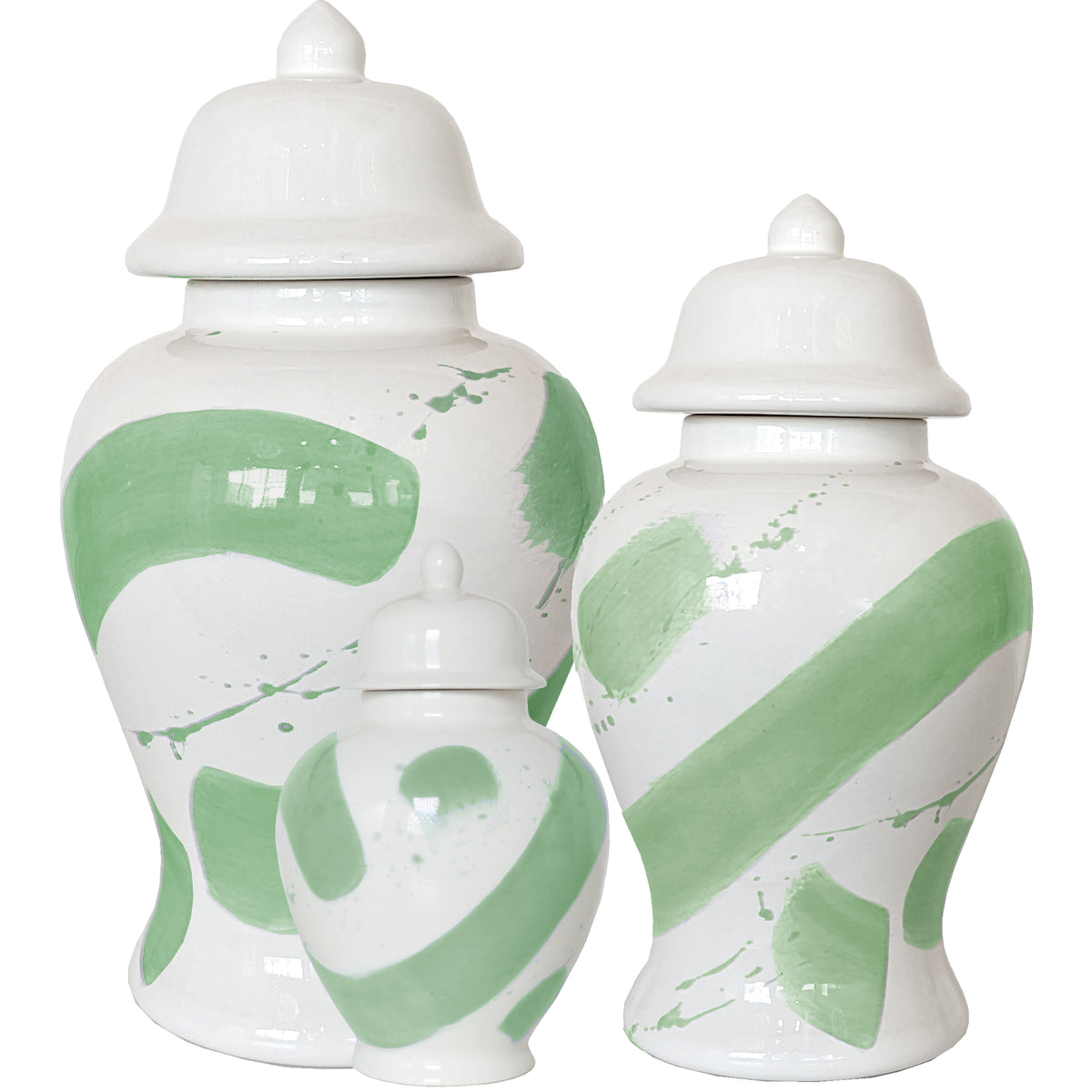 Cabbage Patch Brushstroke Ginger Jar – Ruby Clay Company