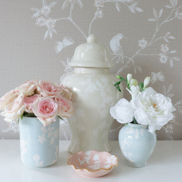 Chinoiserie Dreams Ginger Jars in Hydrangea Light Blue – Ruby Clay Company