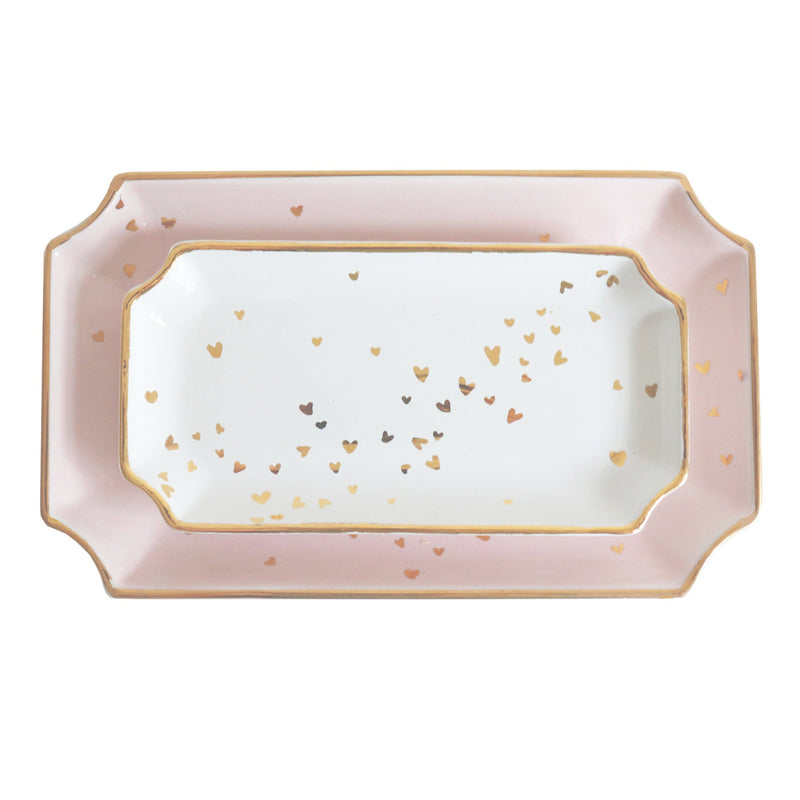"Confetti Hearts" Tray – Ruby Clay Company