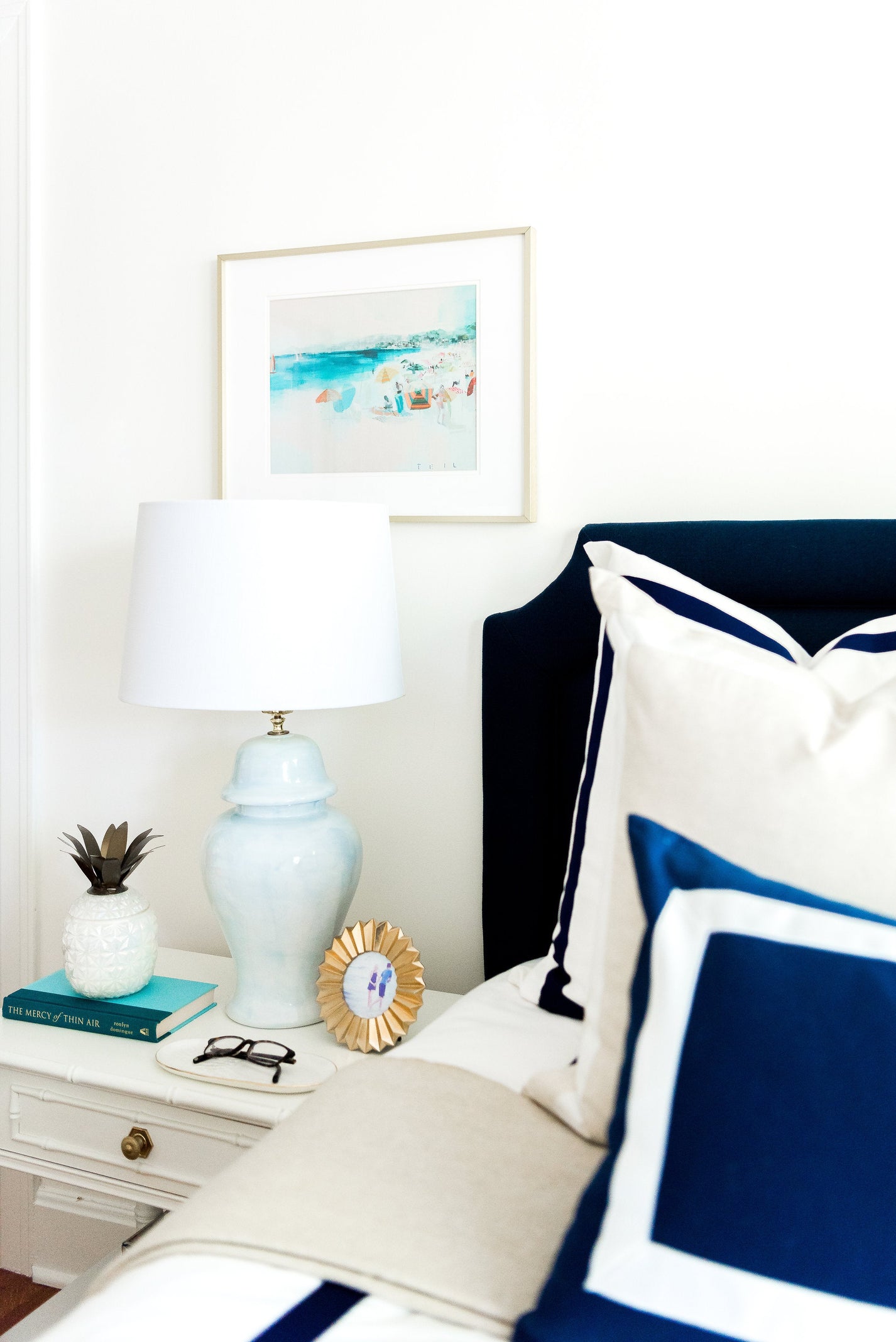 Hydrangea Light Blue Ginger Jar Lamp – Ruby Clay Company