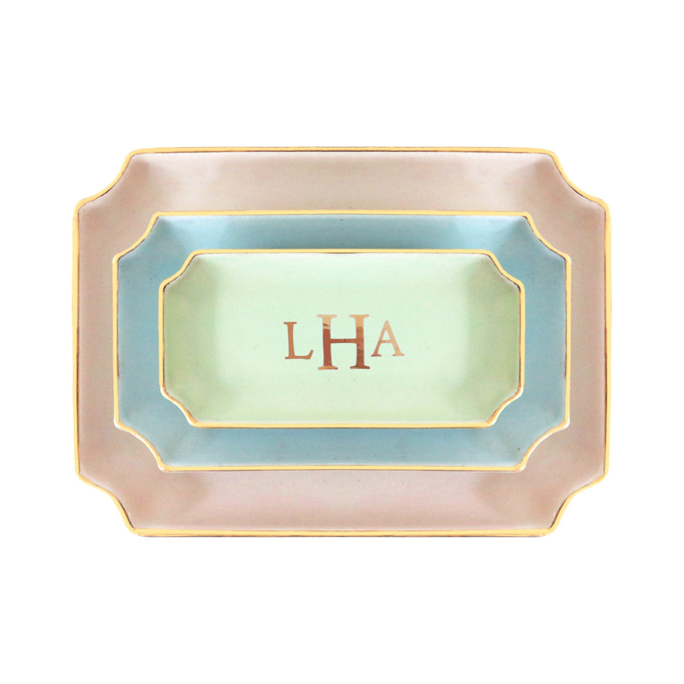Classic Monogram Trays – Ruby Clay Company