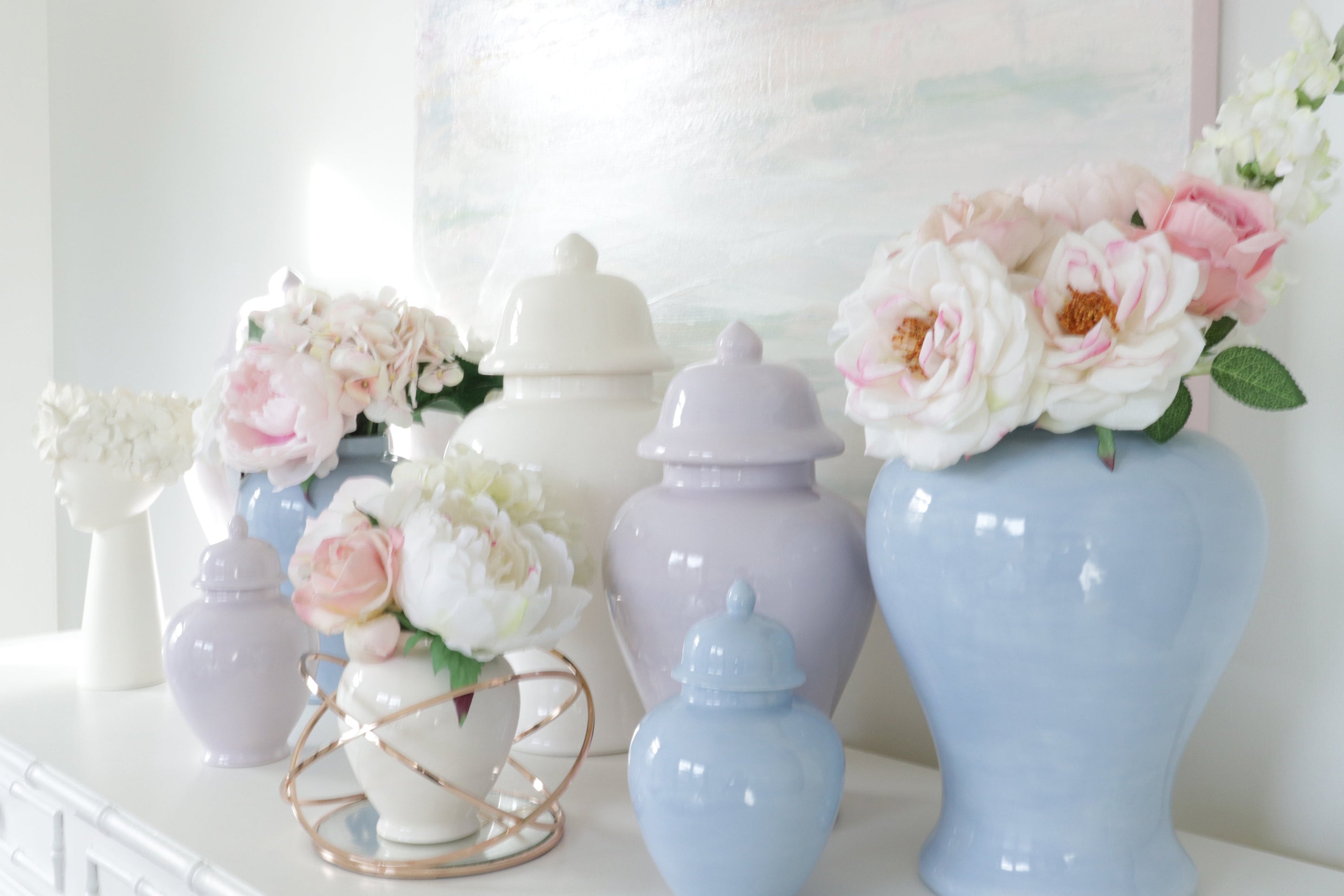 Serenity Blue Ginger Jars – Ruby Clay Company