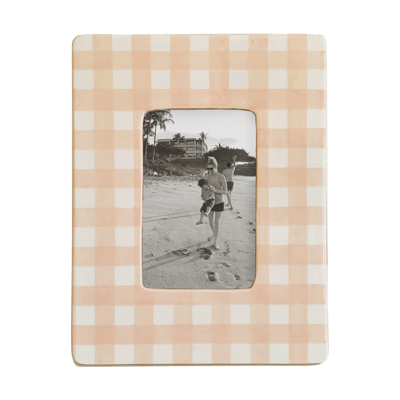 Gingham Photo Frame – Ruby Clay Company