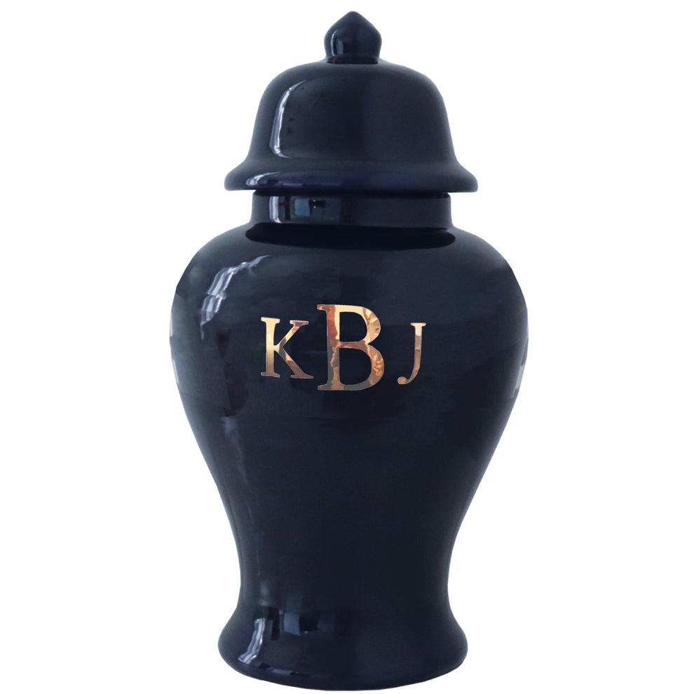 Classic Monogram Ginger Jars in Navy – Ruby Clay Company