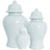Hydrangea Light Blue Ginger Jars – Ruby Clay Company