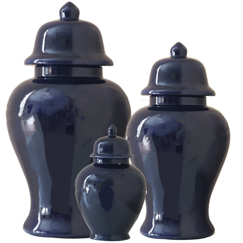 Navy Blue Ginger Jars – Ruby Clay Company