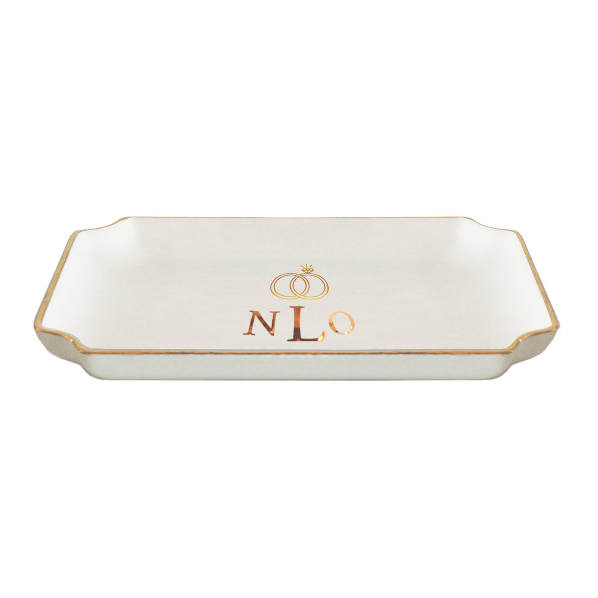 Wedding Keepsake Monogrammed Tray with Diamond Ring – Ruby Clay Company